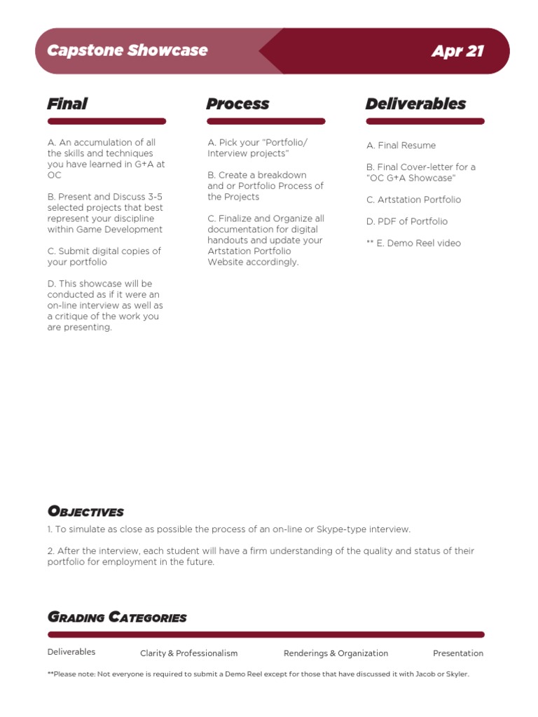 SP20 Capstone Showcase Presentation | PDF | Computers