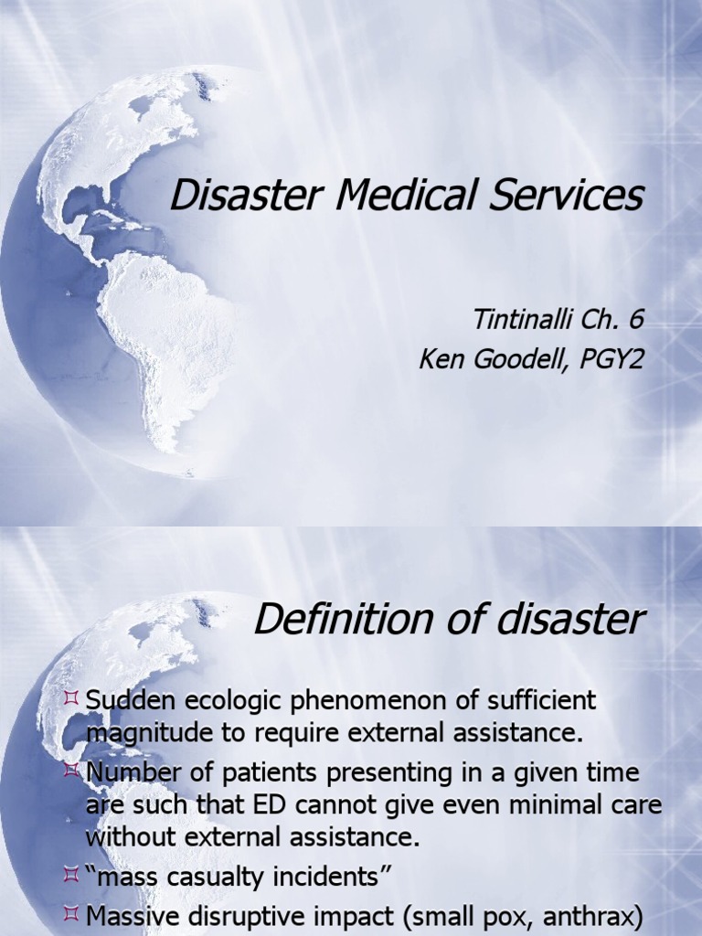 Disaster Medical Services Overview | PDF | Hospital | Emergency Management