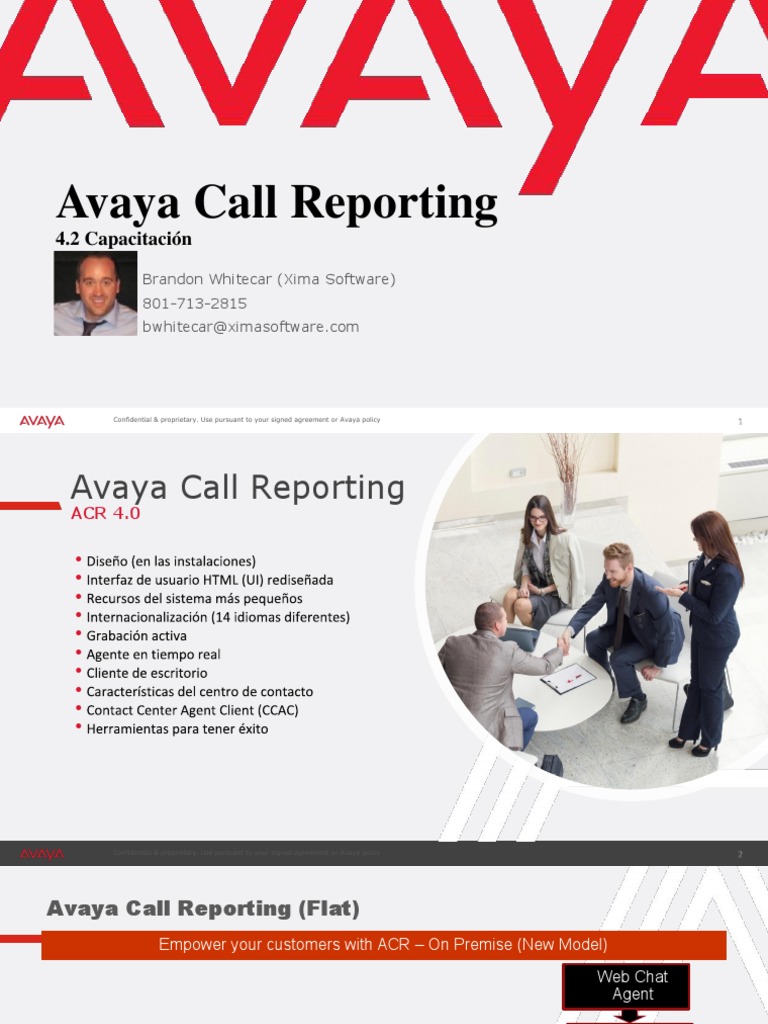 Avaya Call Reporting: 4.2 Capacitación | PDF | Business | Communication