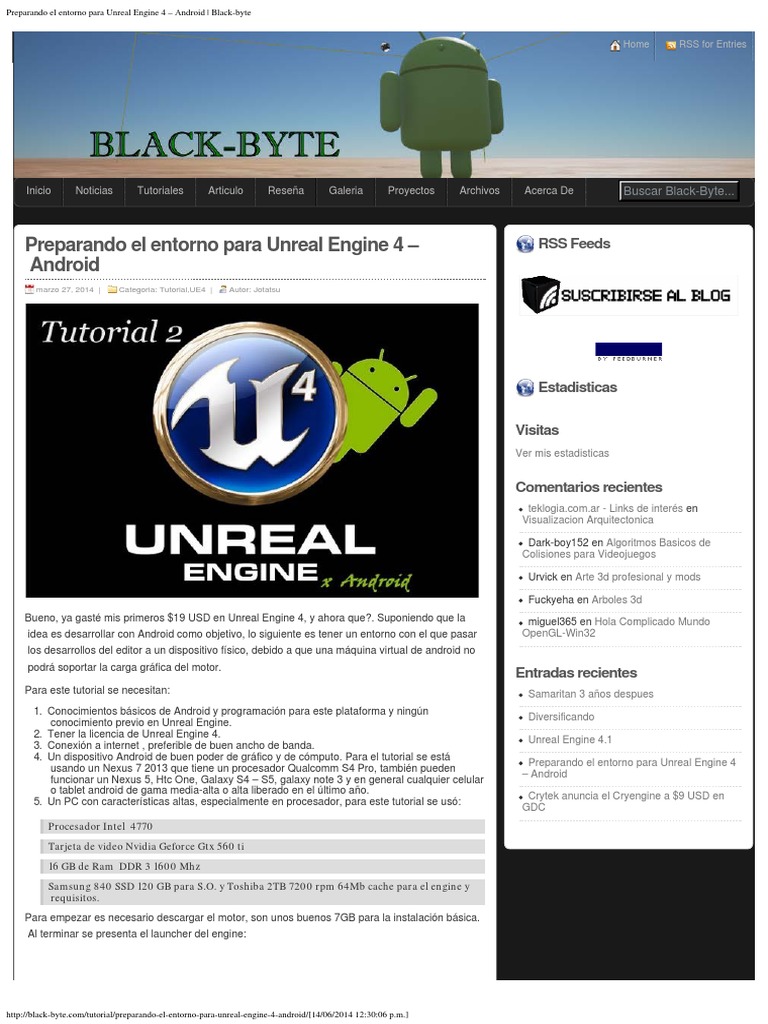 Preparando El Entorno para Unreal Engine 4 - Android - Black-Byte | PDF ...