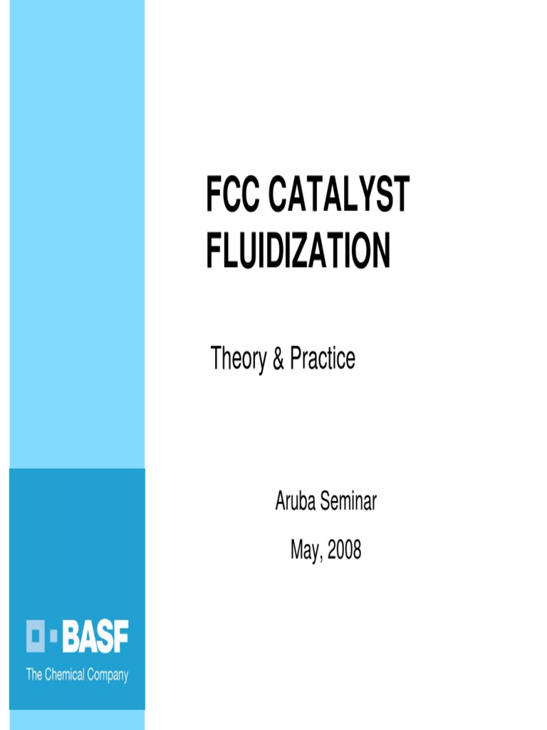 FCC Catalyst Fluidization: Theory & Practice | PDF | Fluidization | Density