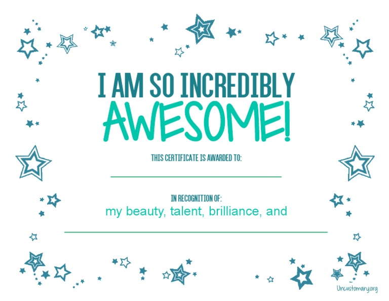 Awesome Certificate | PDF | Career & Growth