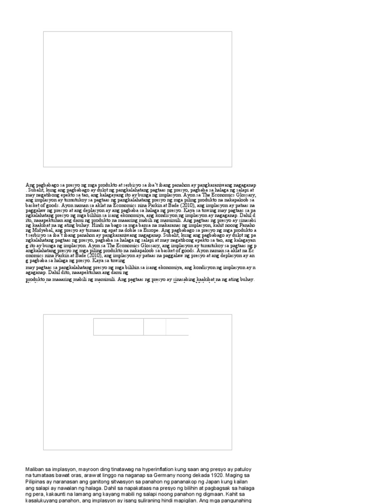Implasyon | PDF