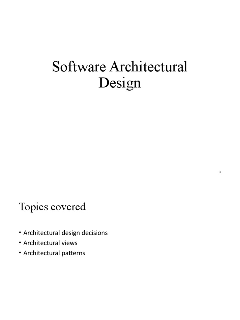 05 - SW Architecture | PDF | Model–View–Controller | Conceptual Model