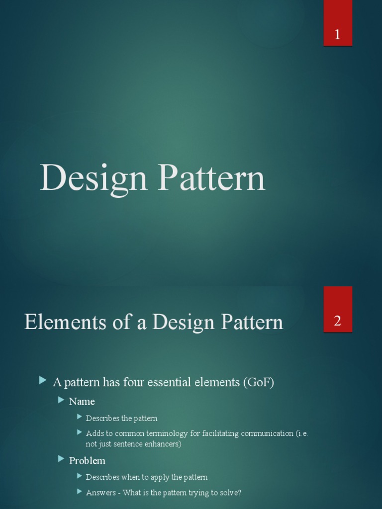 Design Pattern | PDF | Class (Computer Programming) | Inheritance ...