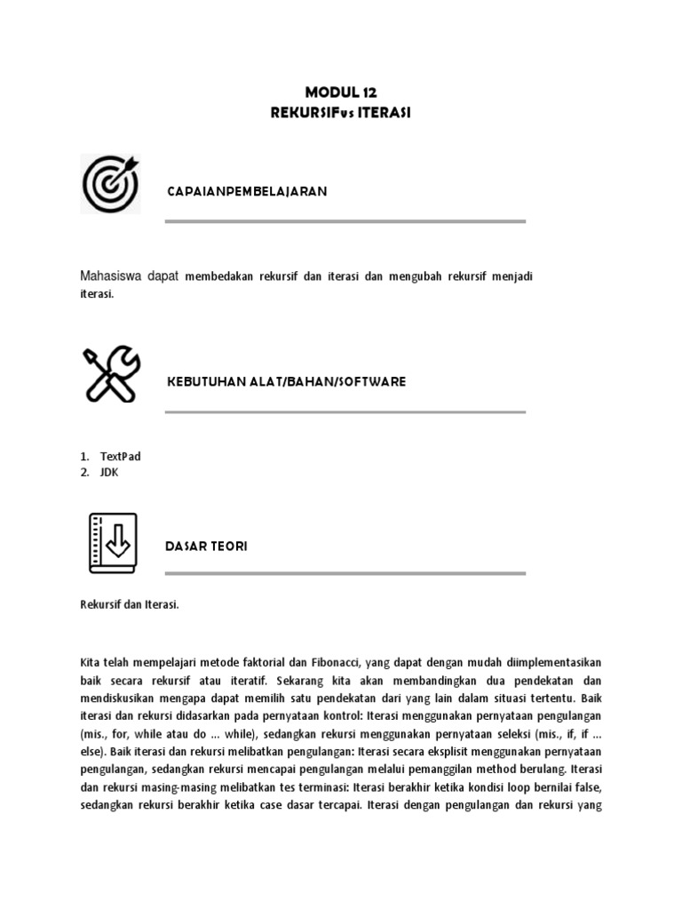 MODUL 12 - Algol Lanjut TI | PDF