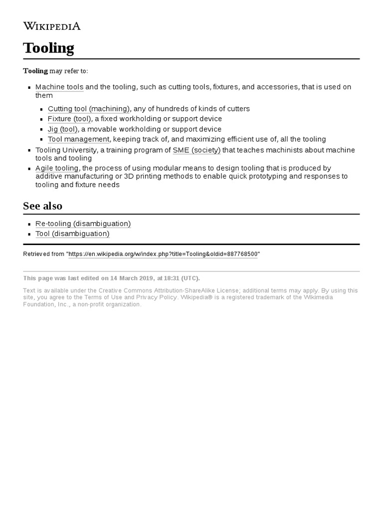 Tooling PDF | PDF