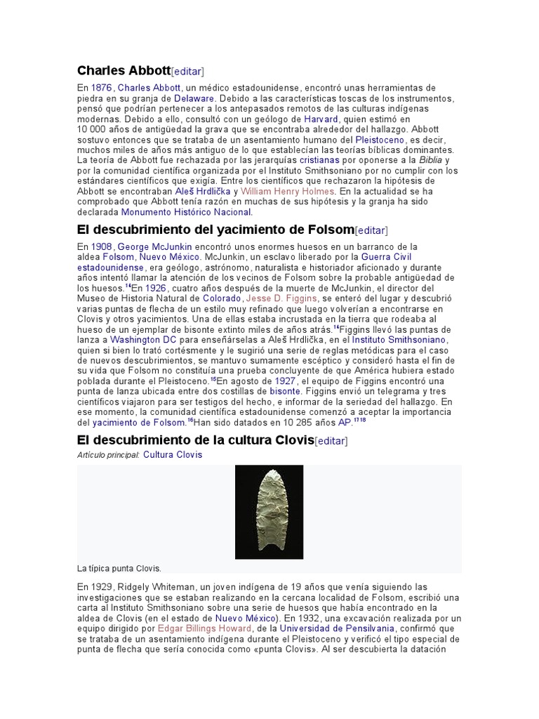 Charles Abbott | PDF | Geocronología Cuaternaria | Geografía Física