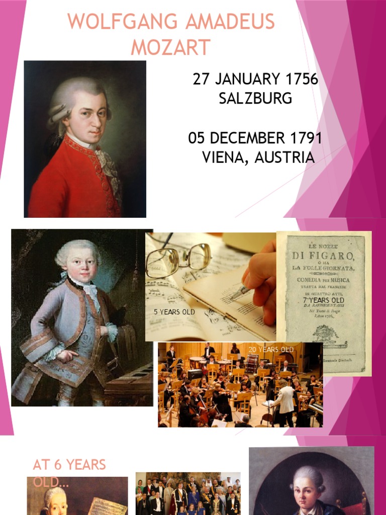 Wolfgang Amadeus Mozart: Life Timeline | PDF