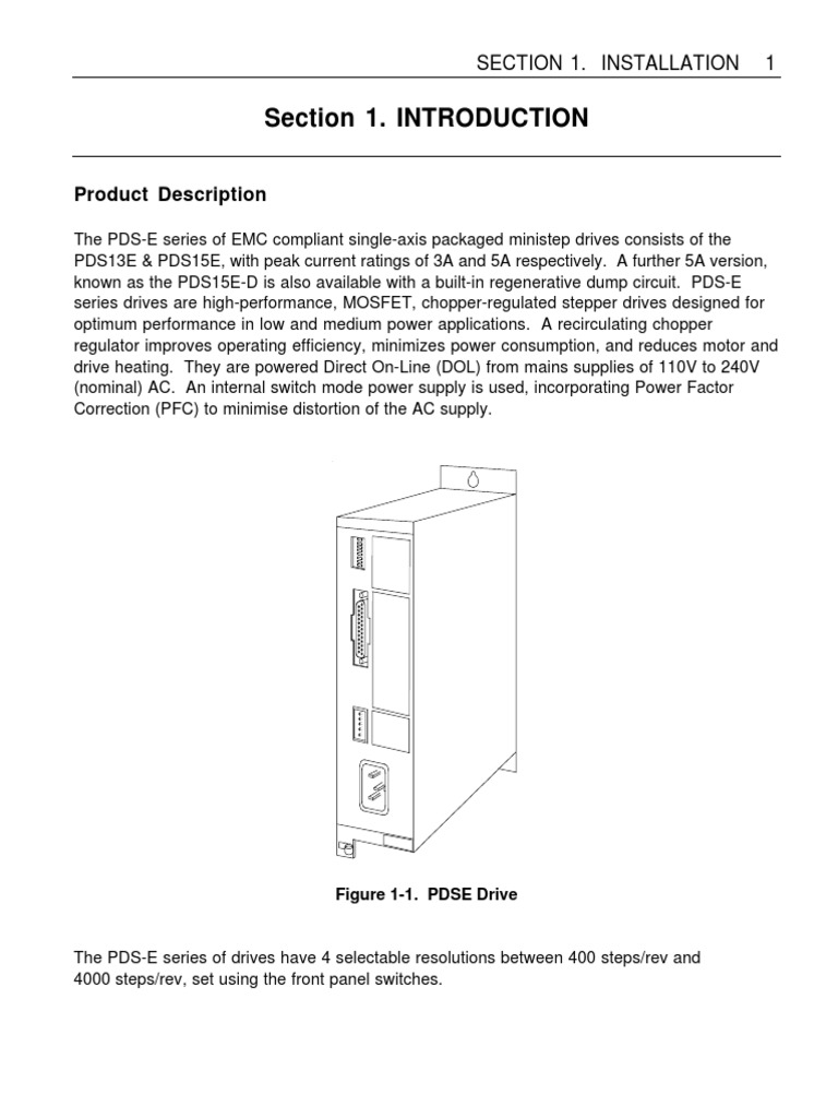 Installation and Setup Guide for the PDS-E Series EMC Compliant Single ...
