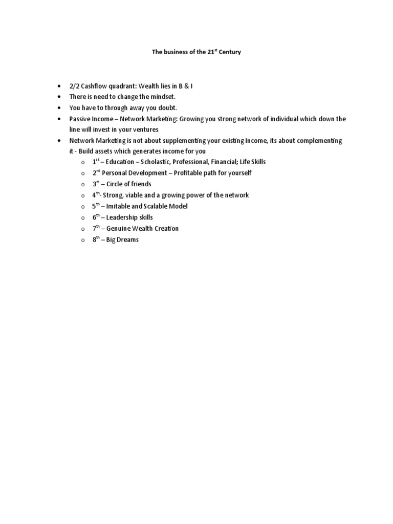 The Business of The 21st Century | PDF