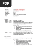 CV Trajkovic Jelena PDF | PDF