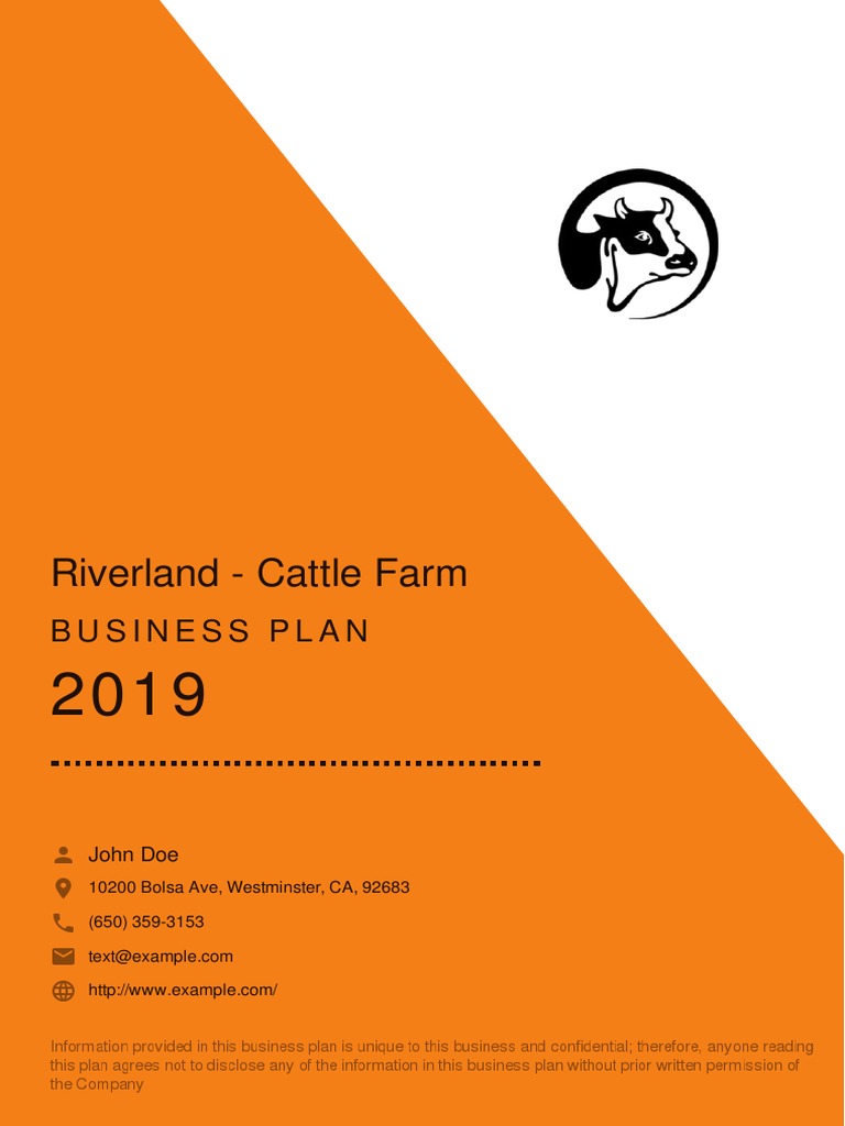 Cattle Farm Business Plan Example | PDF | Expense | Demand