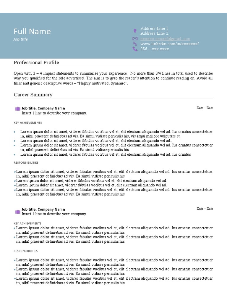 Full Name: Professional Profile | PDF | Psychological Concepts ...