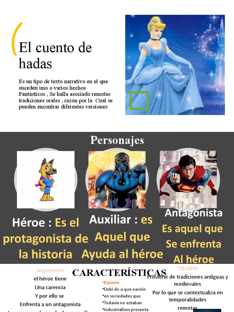 Características de los cuentos de hadas | PDF | Fantasía | Cuentos