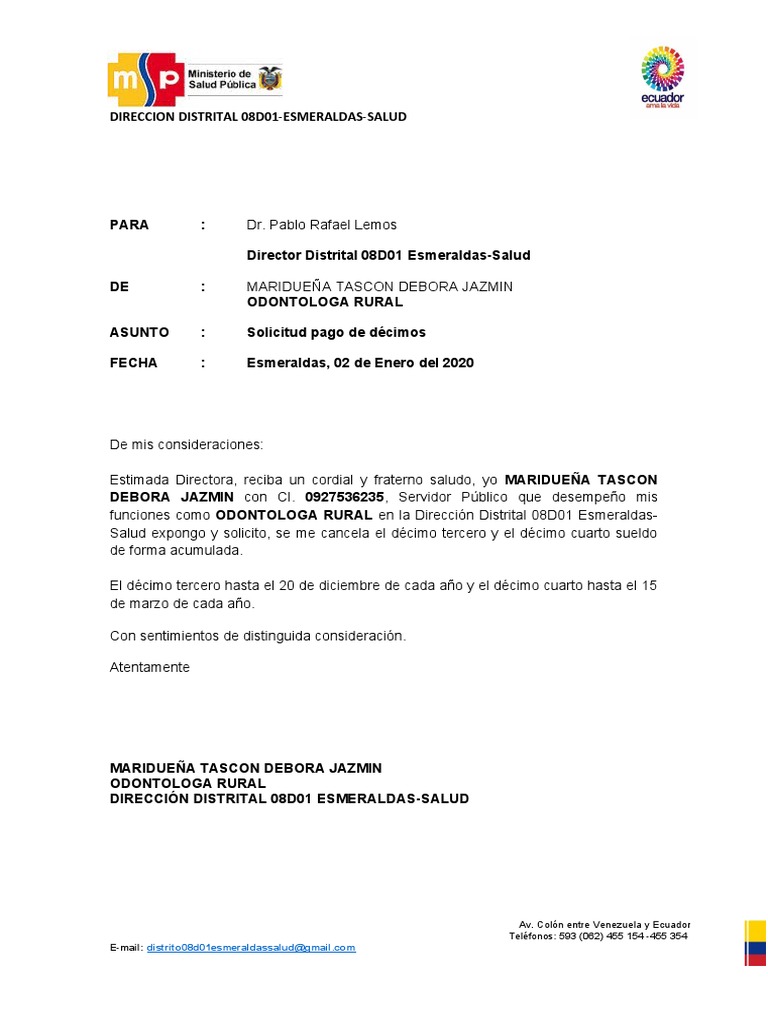 Formato para Pago de Decimos | PDF