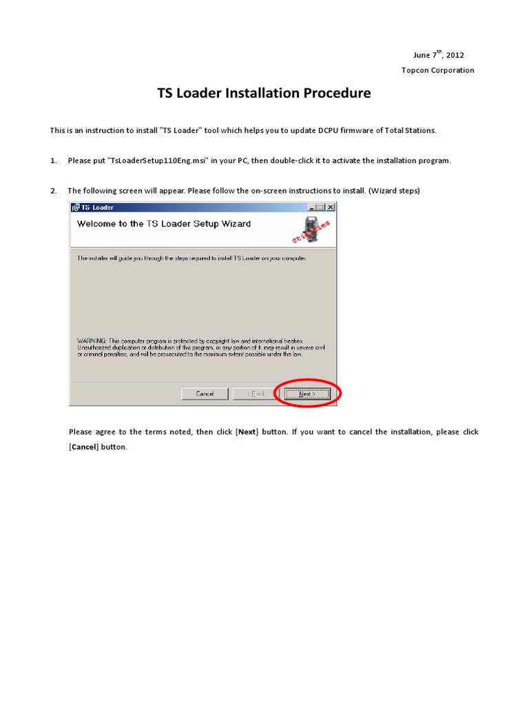 1.TS Loader Installation Procedure PDF | PDF | Computers | Technology ...
