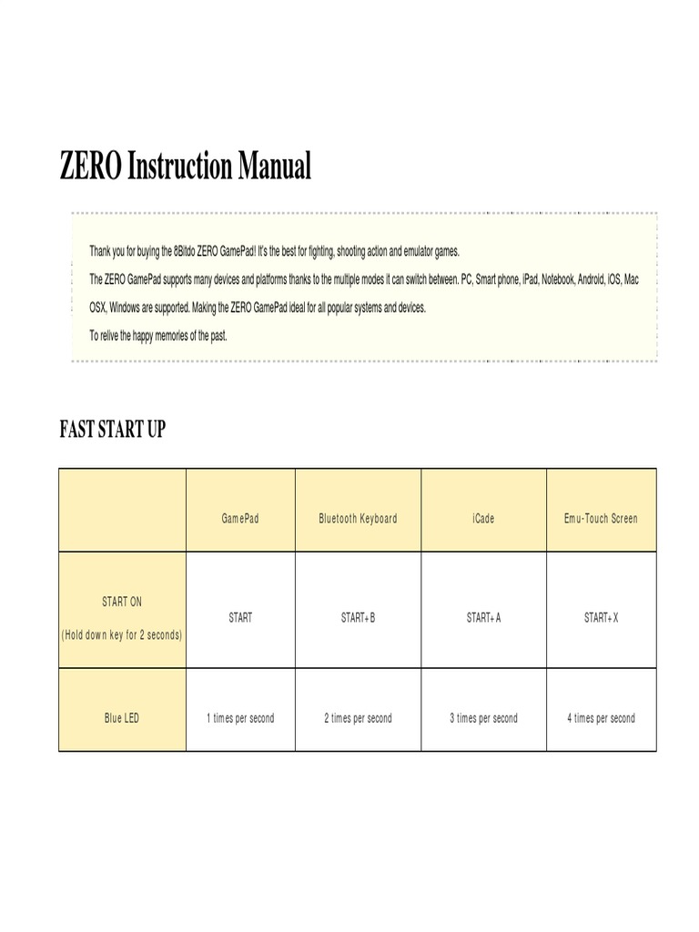8bitdo Zero Users-Manual-3293246 PDF | PDF | Radio | Electromagnetic ...