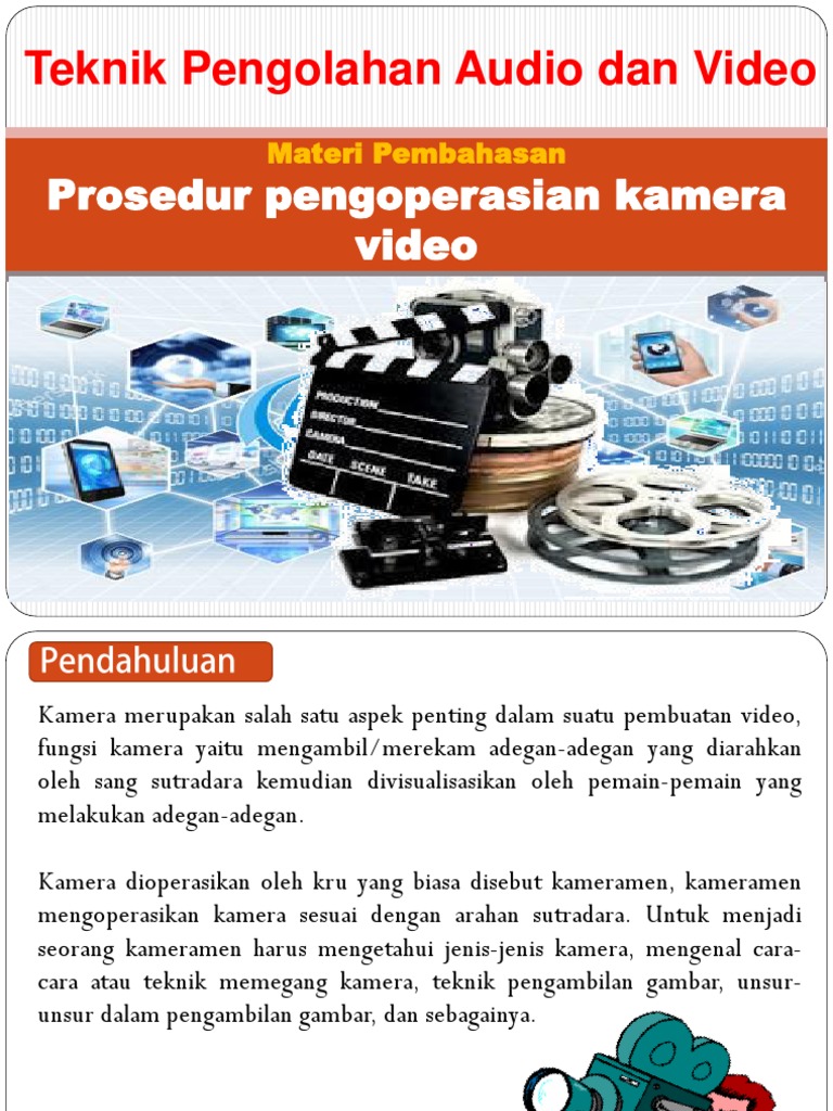 Teknik Pengoperasian Kamera Video | PDF