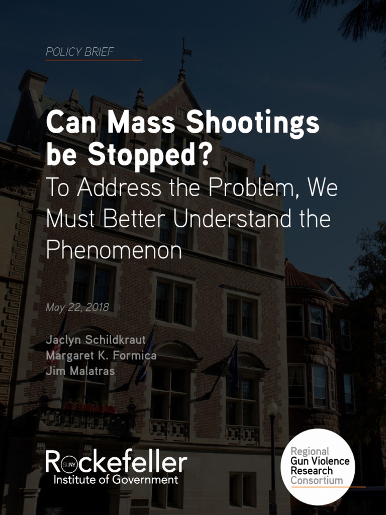 Gun Violence Research Consortium's Policy Brief Was Released, Can Mass ...