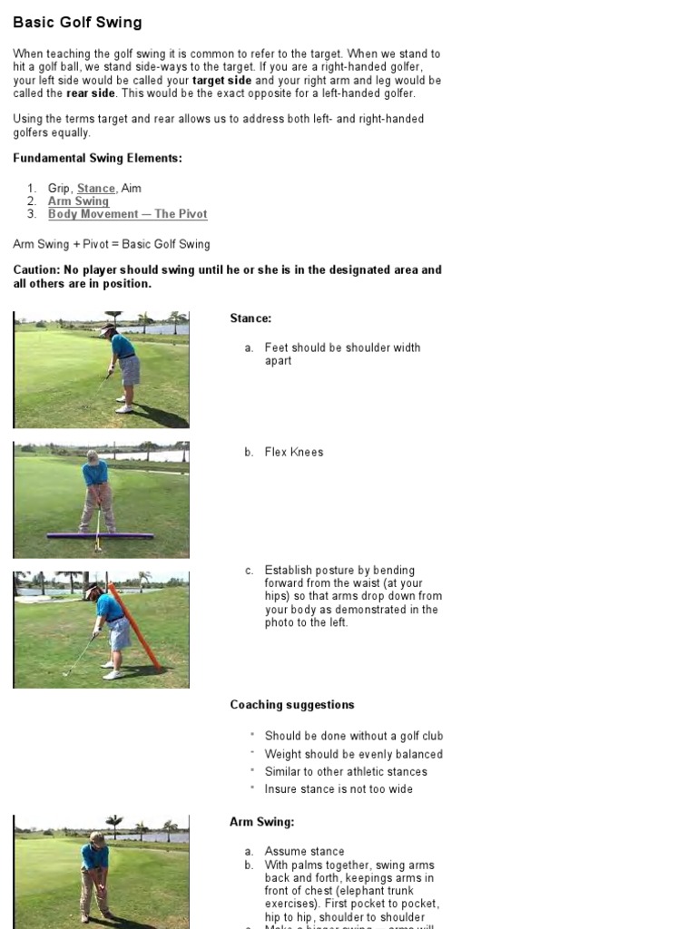 Elephant Trunk Exercise for Golf Swing | PDF | Golf Stroke Mechanics ...