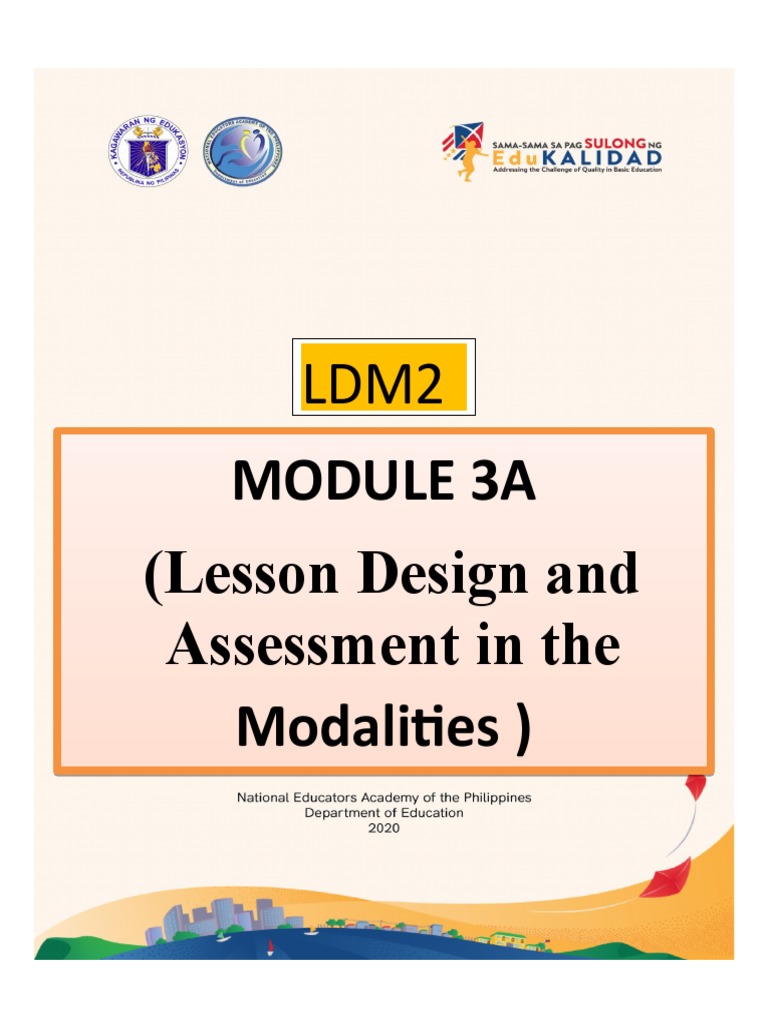 Module 3A (Lesson Design and Assessment in The Modalities) | PDF ...