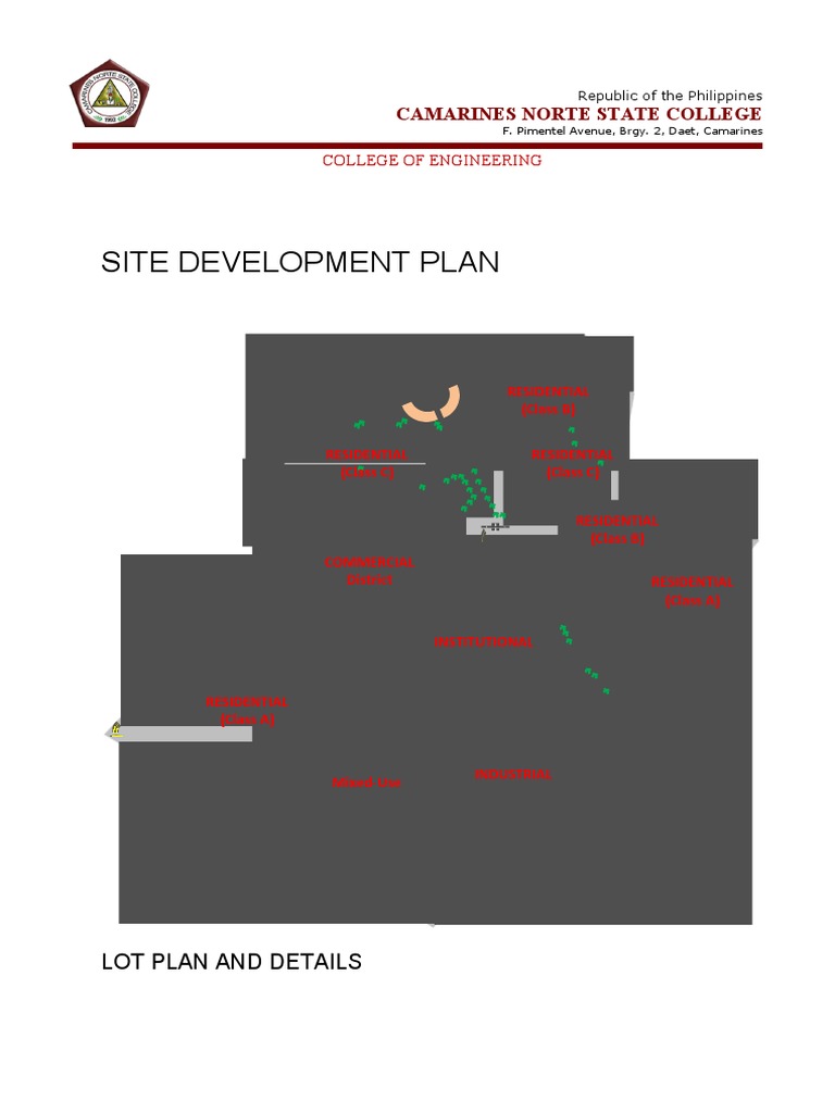 Site Development Plan: Camarines Norte State College | PDF | Retailing ...