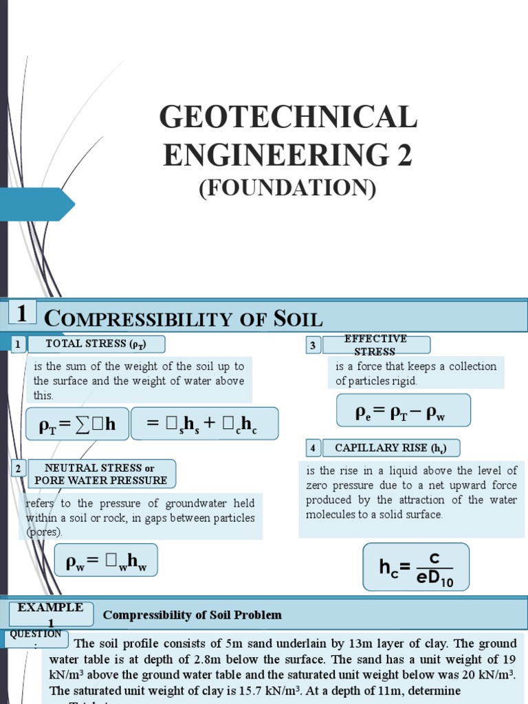 Ce444 Foundation Lesson 1 | PDF | Soil | Geotechnical Engineering