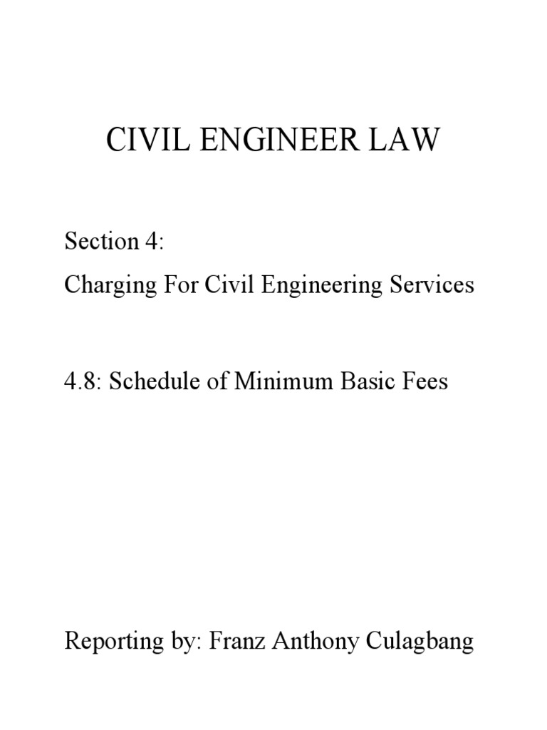 Civil Engineer Law | PDF | Salary | Economies