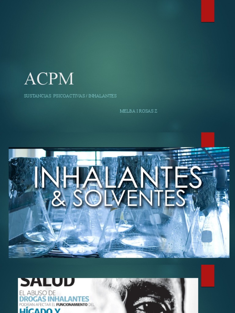 Inhalantes: Tipos y Efectos Psicoactivos | PDF