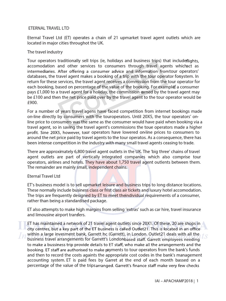 Eternal Travel Ltd: Performance & Strategy Analysis | PDF | Travel ...