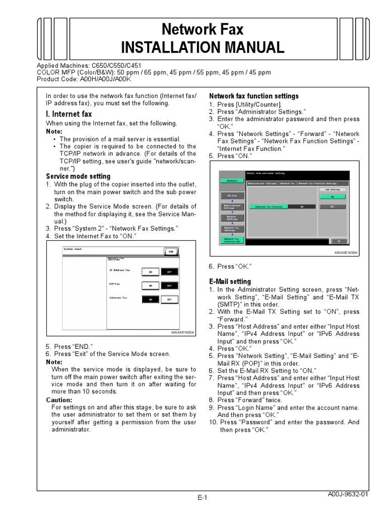 Installation Manual Network Fax | PDF | Fax | Ip Address