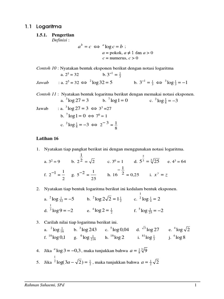 Logaritma PDF | PDF