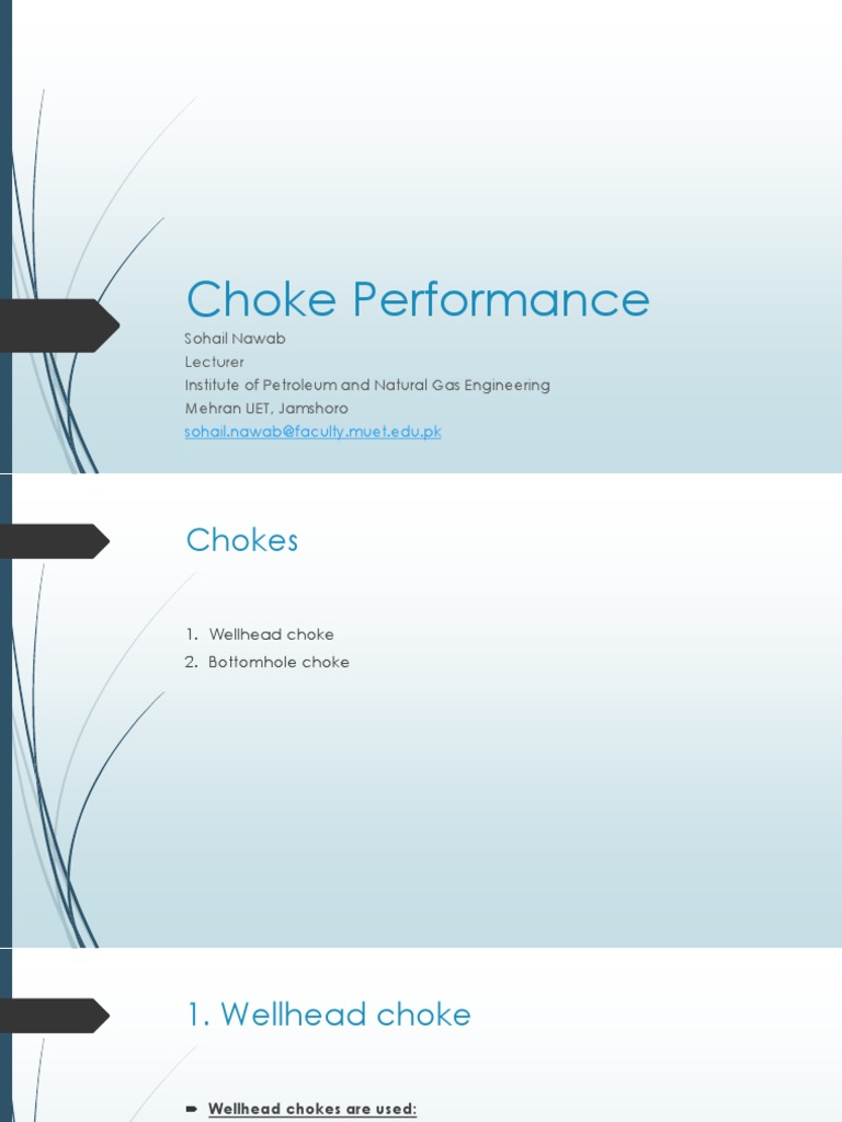 Choke Performance PDF | PDF | Phases Of Matter | Transparent Materials