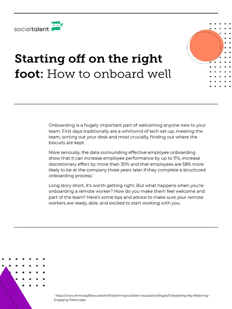 Future of Work Onboarding | PDF | Employee Retention | Employment