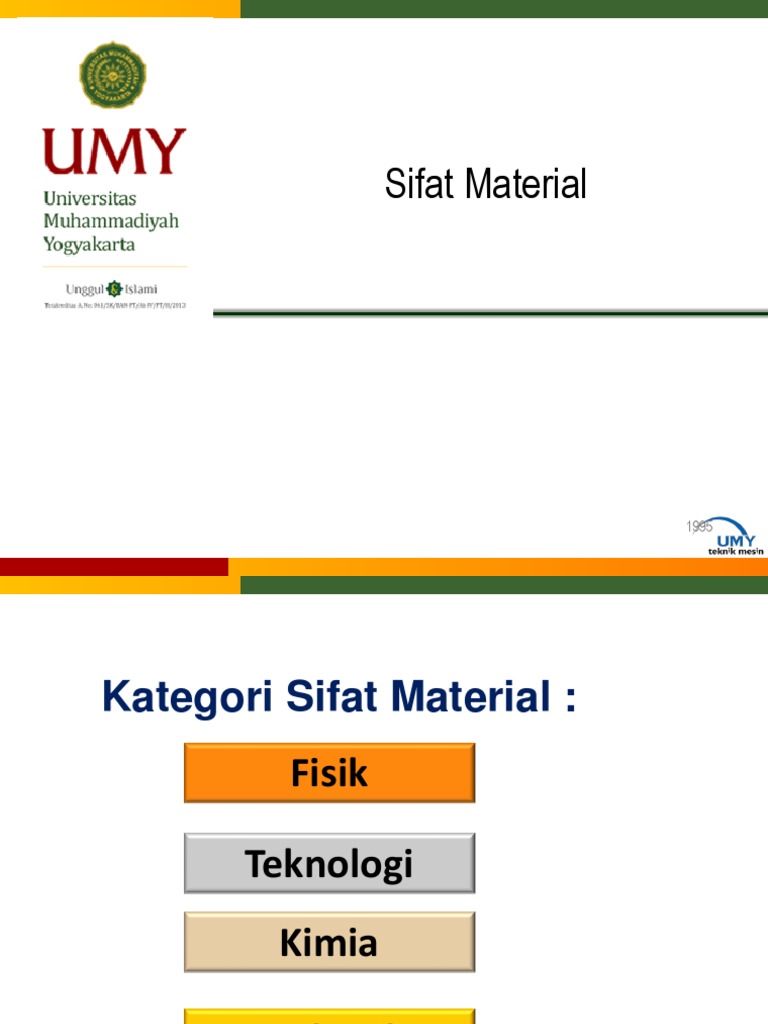 Sifat Material: Kunci untuk Memilih dan Mengoptimalkan Bahan | PDF