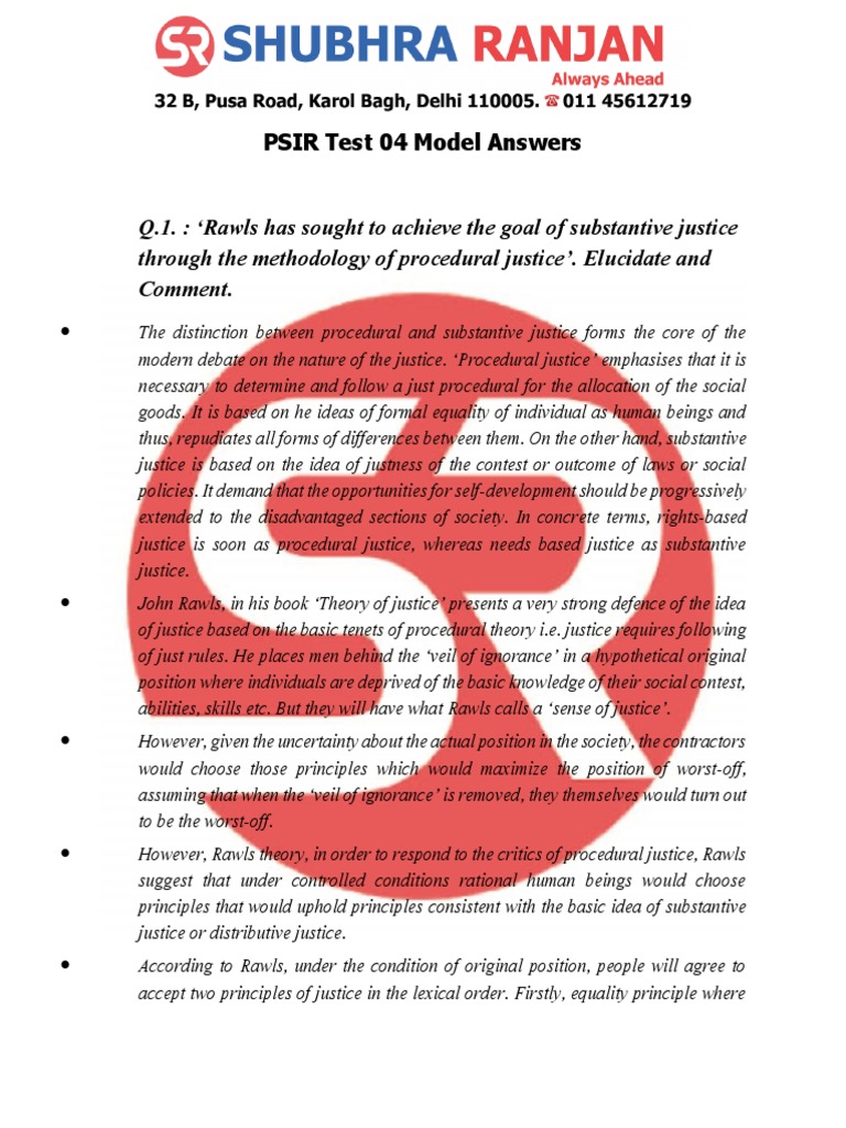 Subhra Ranjan Political Science & International Relations - 2020 Test ...