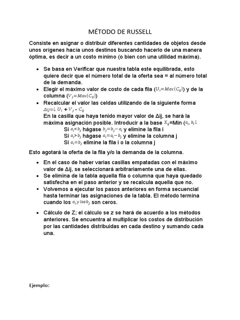 Metodo de Aproximacion de Russell | PDF | Enseñanza de matemática | Science