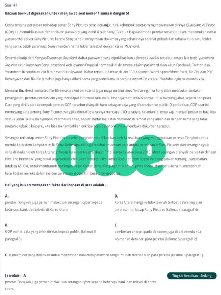 Kemampuan Memahami Bacaan Dan Menulis - Olle 2 PDF | PDF