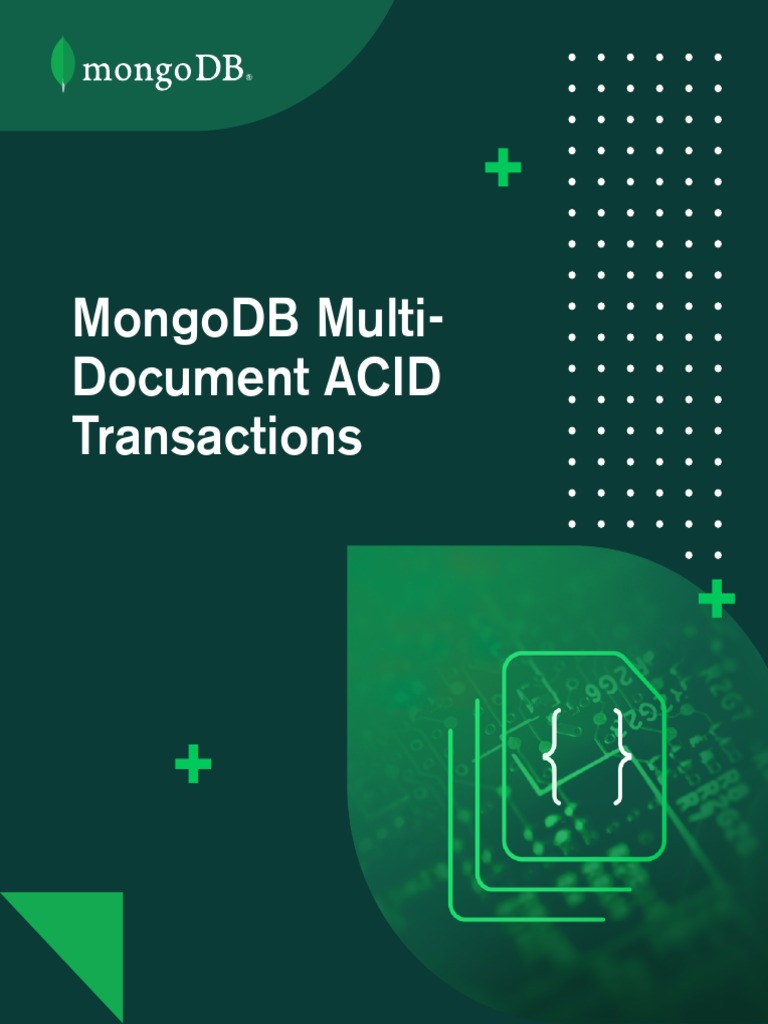 Mongodb Multi Document Acid Transactions Pdf Database Transaction Mongo Db 