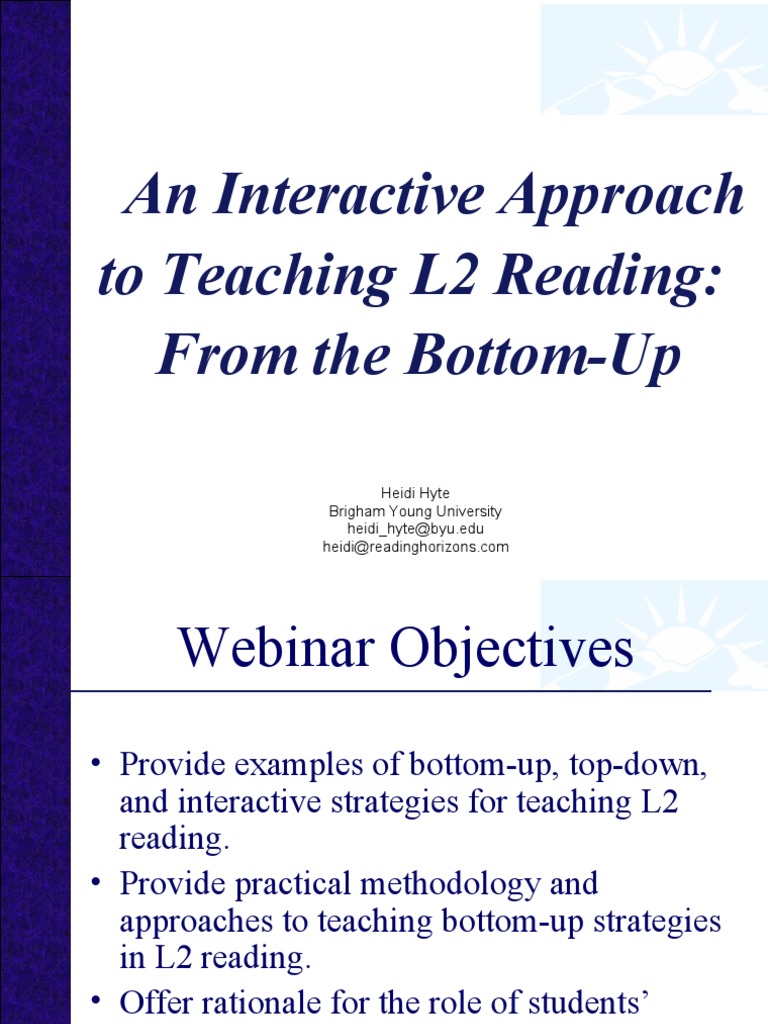Interactive L2 Reading Strategies | PDF | Reading Comprehension | Top ...