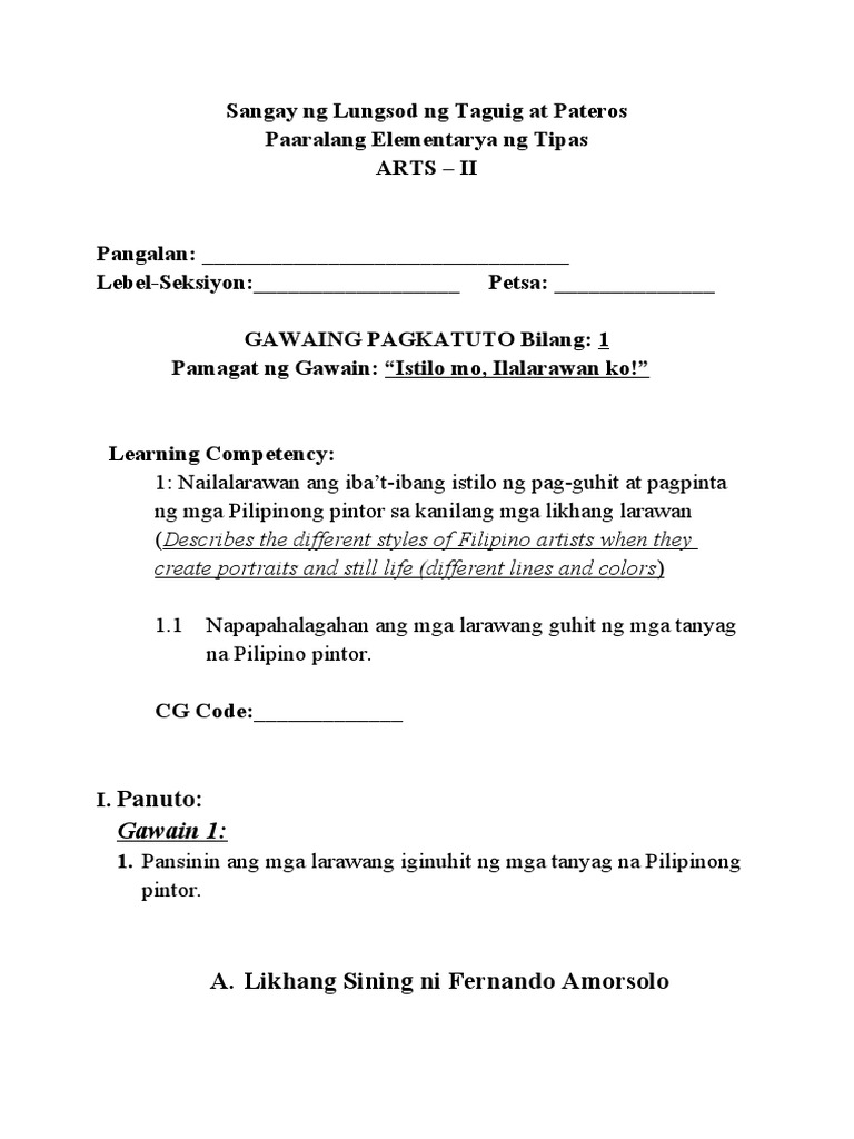 Activity Worksheet Template 20201 | PDF