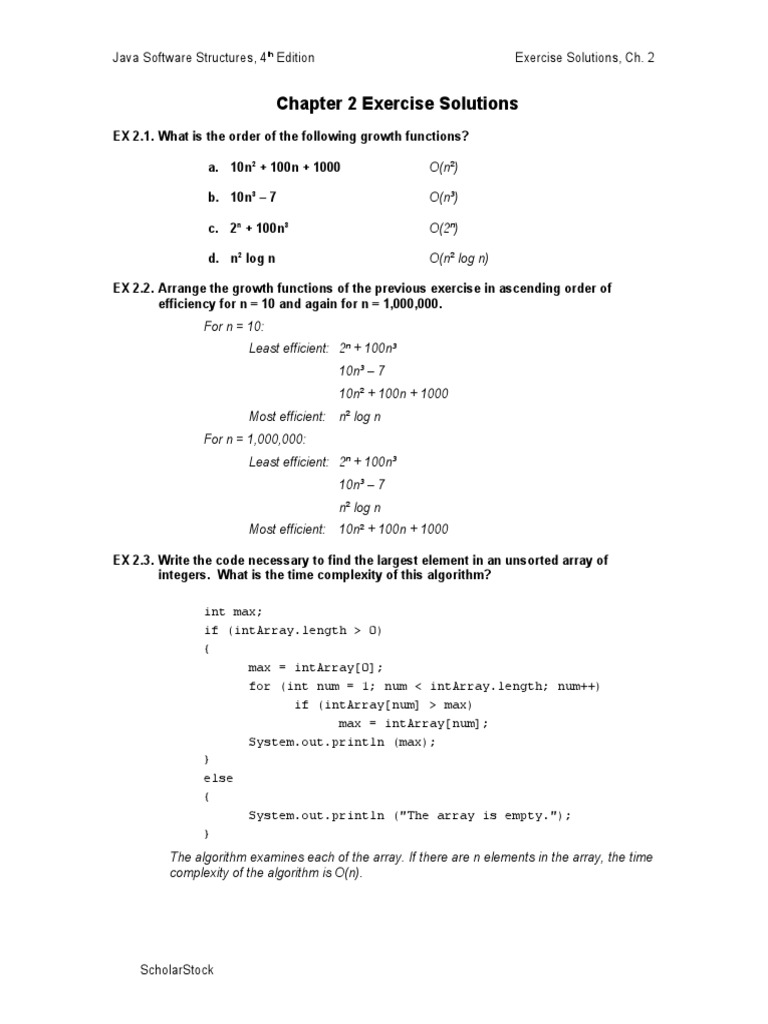 Solution Manual For Java Software Structures Designing and Using Data ...