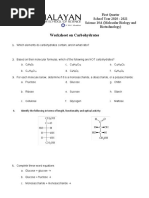 Calvin Cycle Worksheet | PDF | Biology | Biochemistry