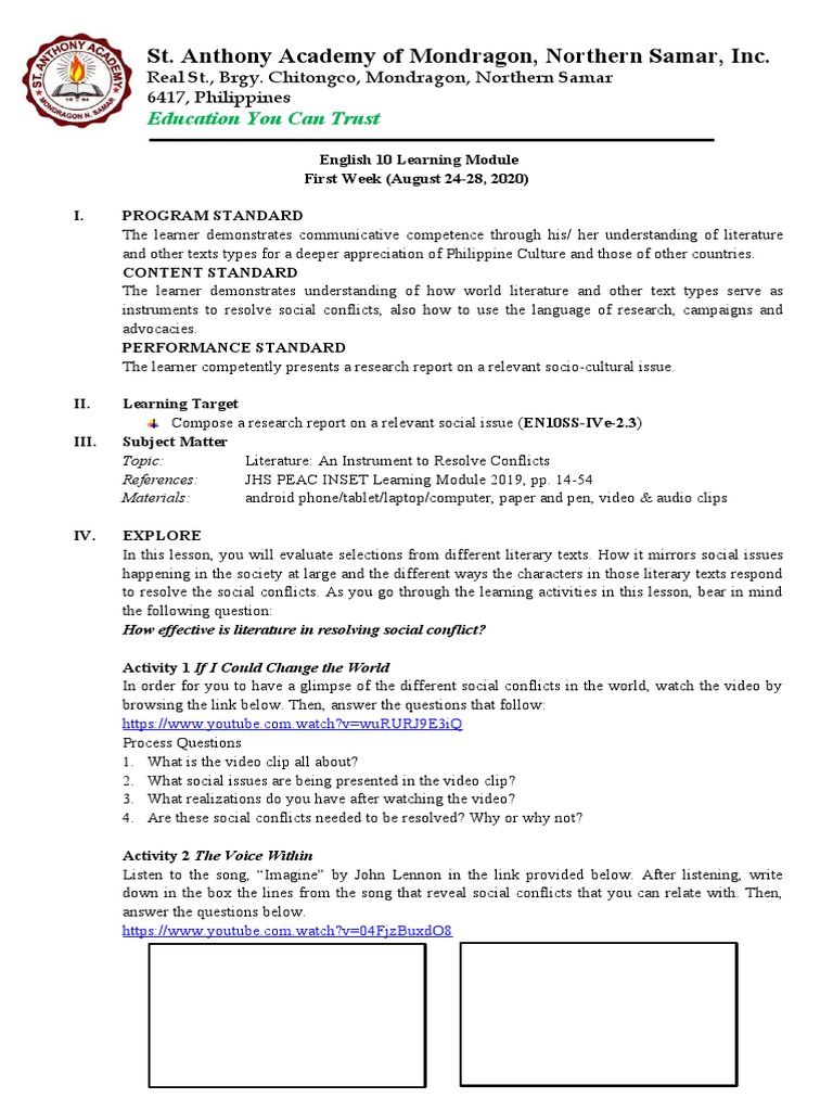 Revised Sample Module - 2 | PDF
