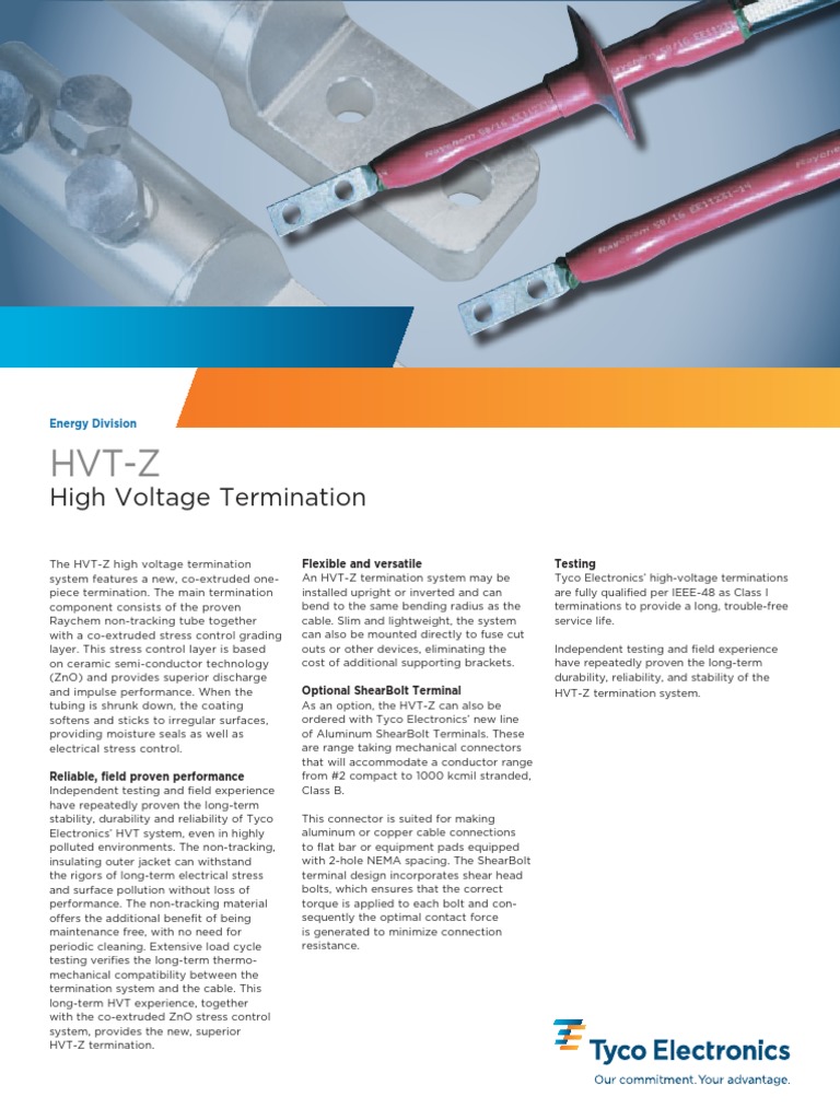 Terminaciones de Cable de Energía | PDF | High Voltage | Electrical ...