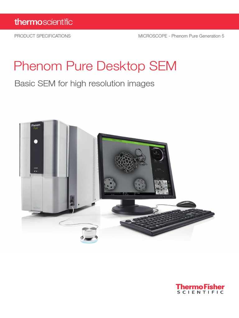 Phenom Pure Desktop SEM: Basic SEM For High Resolution Images | PDF ...
