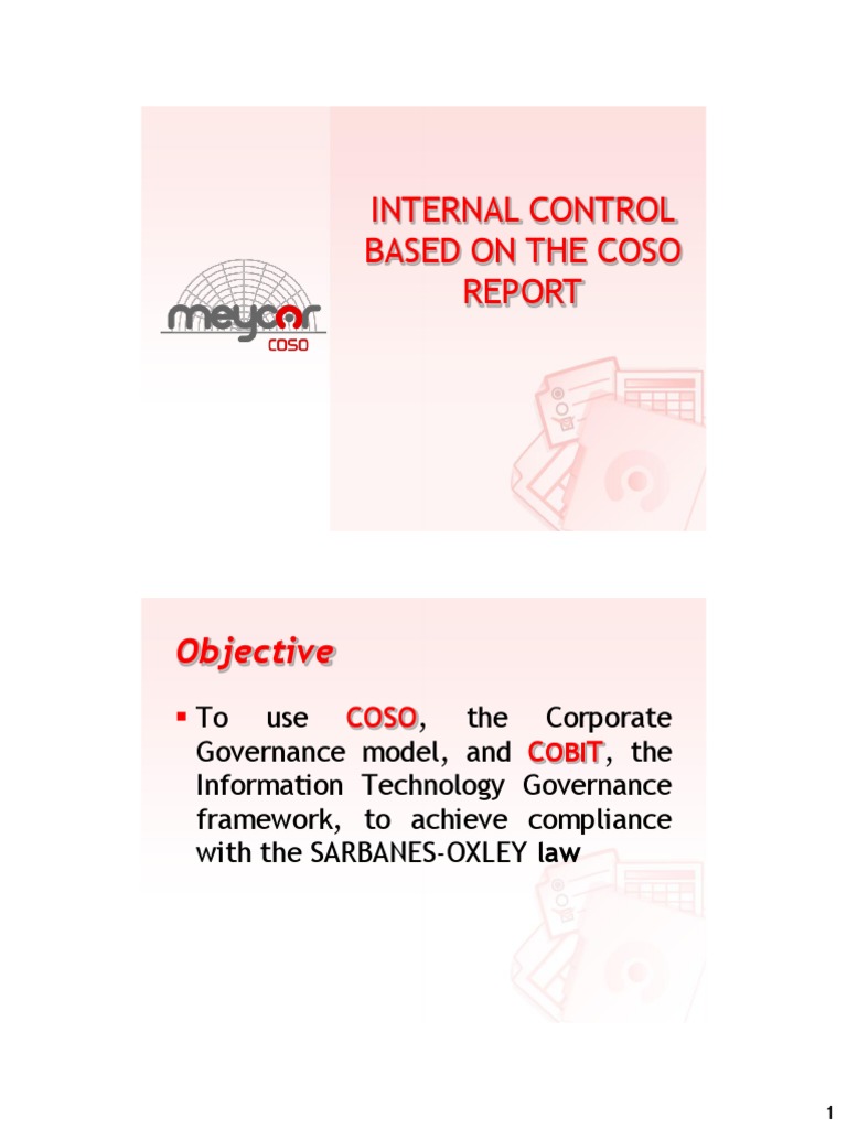 Internal Control Based On The Coso: Objective | PDF | Internal Control ...