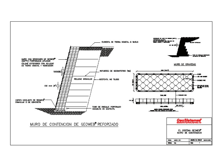 Plano - Geoweb Wall | PDF