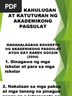 Akademiko at Di Akademikong Pagsulat | PDF